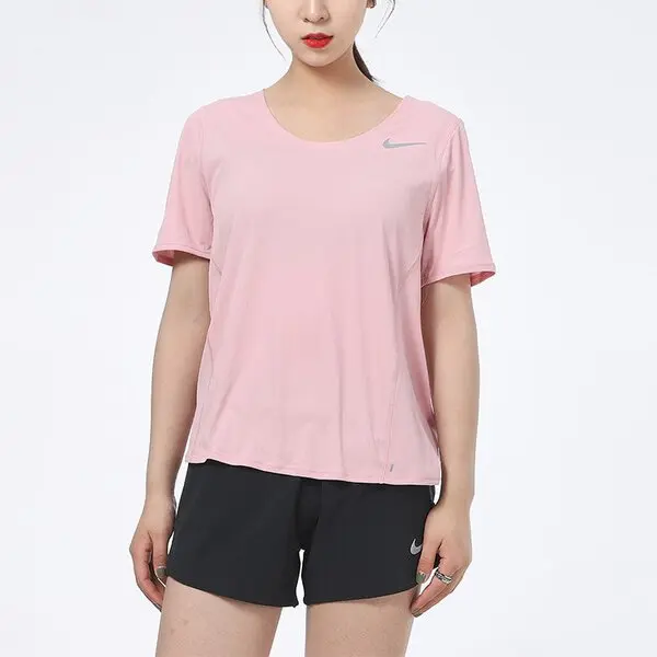 Nike Dri-fit Training Short Sleeve T-shirt - Pink