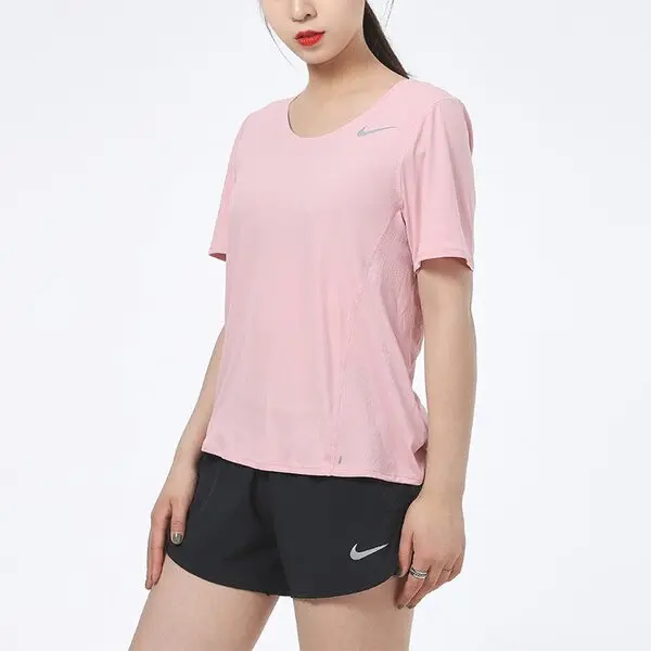 Nike Dri-fit Training Short Sleeve T-shirt - Pink