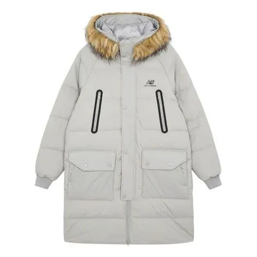 NEW BALANCE Classic Long Down Jacket - White
