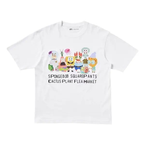 Uniqlo X Cactus Plant Flea Market Spongebob Squarepants Ut Graphic Ii T-shirt - White