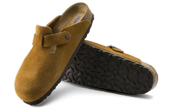 BIRKENSTOCK Boston Soft Footbed Suede Leather Clogs - Mink