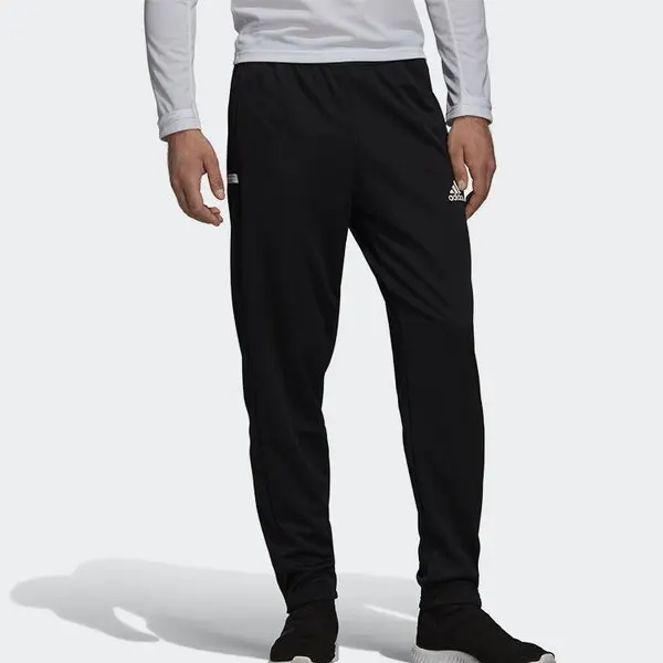 Adidas T19 Outdoor Running Casual Sports Knit Long Pants - Black