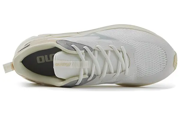 Mizuno Pi Lite V2 Athletic Sneakers - White/grey/tan