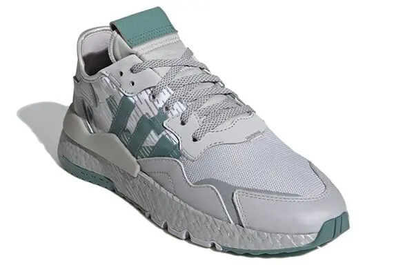 Adidas Originals Nite Jogger Low Top Sneakers - Grey/green