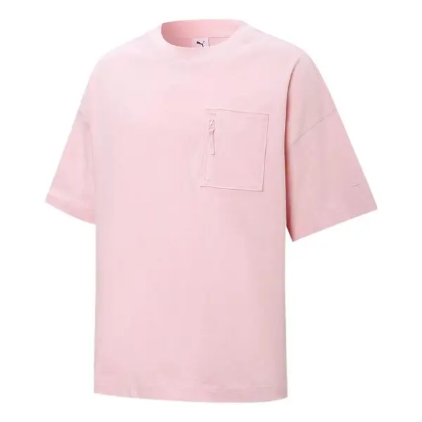 PUMA Logo Pocket T-shirt - Pink