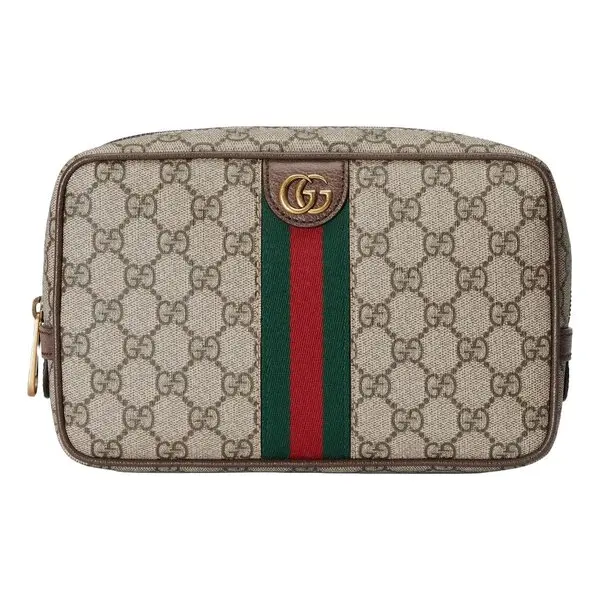 Gucci Savoy Toiletry Case With Web - Beige/ebony