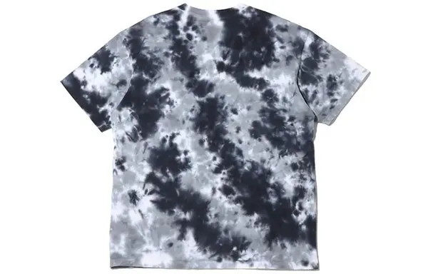 Nike Sports Loose Tie Dye Printing Round Neck Short Sleeve Gray - Grey