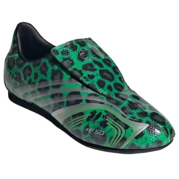 Adidas Taekwondo F50 'green Cheetah' Athletic Sneakers - Green/black