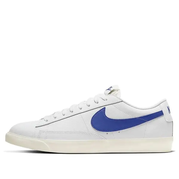 Nike Blazer Low Leather Sneakers - White/blue