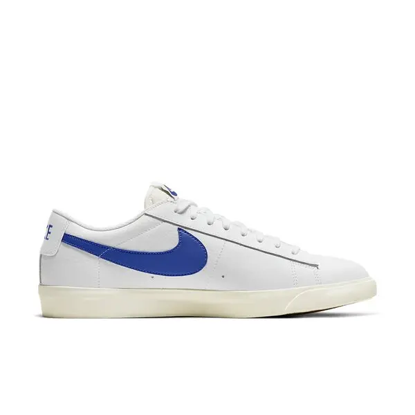 Nike Blazer Low Leather Sneakers - White/blue