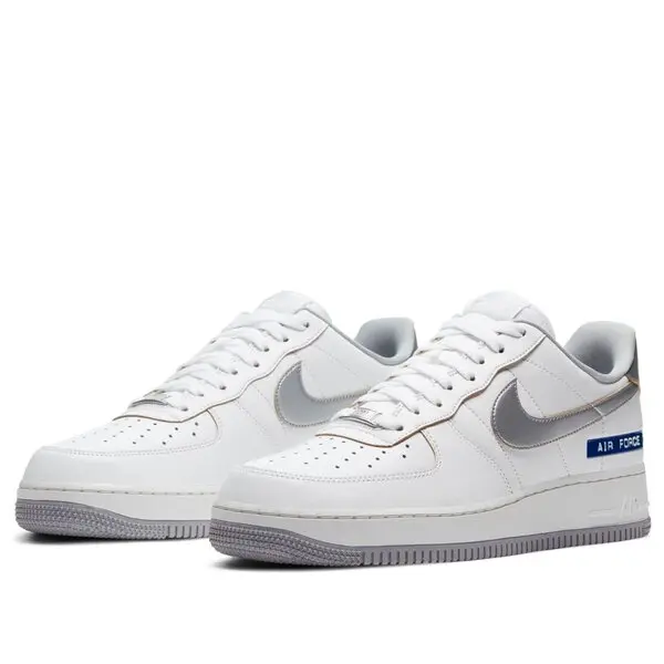 Nike Force 1 Low "label Maker" Sneakers - White/silver