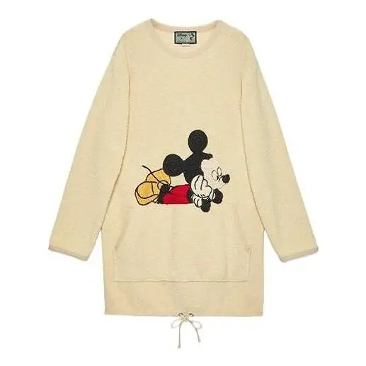 Gucci X Disney Cotton Crew Neck Dress - Beige