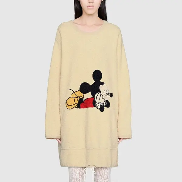 Gucci X Disney Cotton Crew Neck Dress