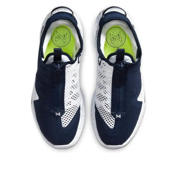 Nike Pg 4 Team Basketball Sneakers - Dark Blue/white