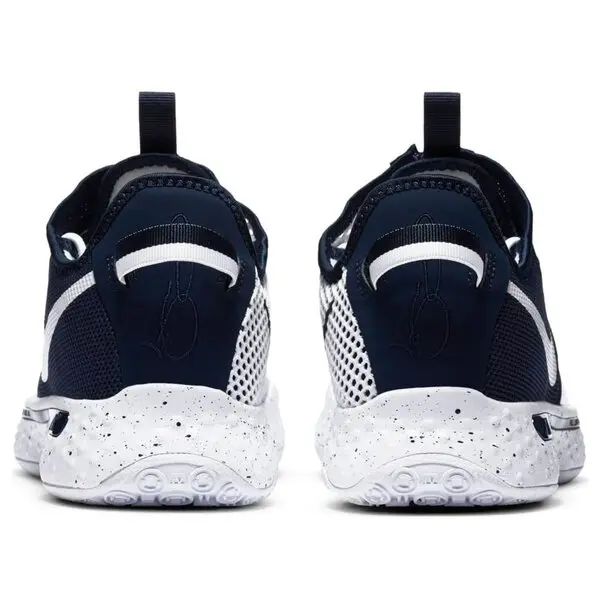 Nike Pg 4 Team Basketball Sneakers - Dark Blue/white