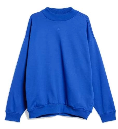 Adidas Basketball Crew Sweatshirt Asia Sizing - Blue