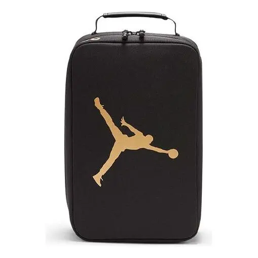 JORDAN Logo Shoe Bag - Black/gold