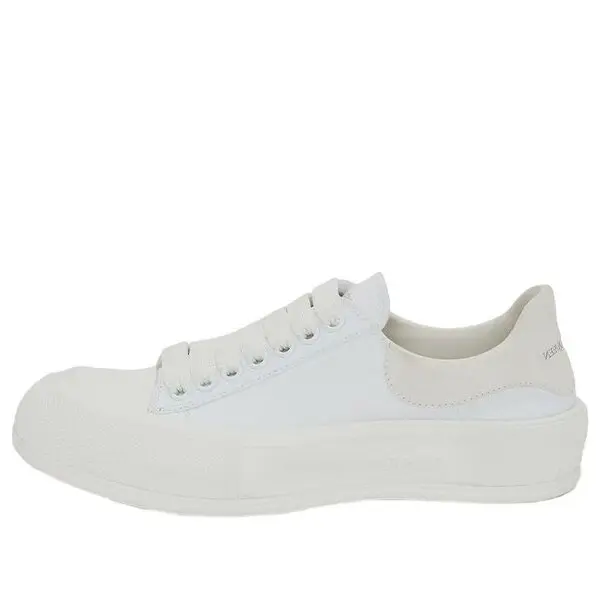 Alexander McQueen Deck Lace Up Plimsoll - White