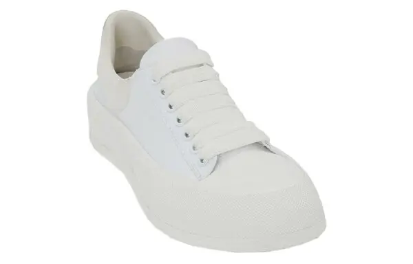 Alexander McQueen Deck Lace Up Plimsoll - White