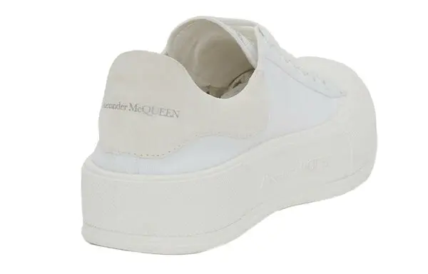 Alexander McQueen Deck Lace Up Plimsoll - White