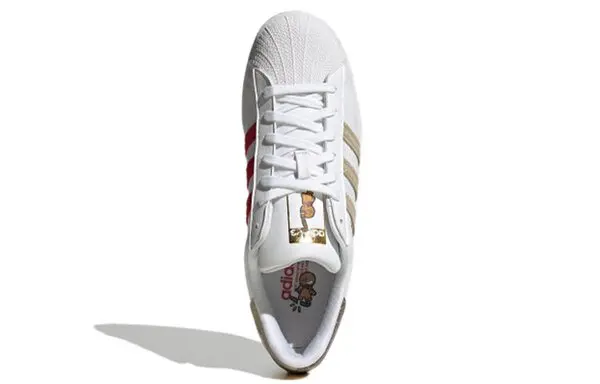 Adidas Superstar 'christmas Gingerbread' Sneakers - White