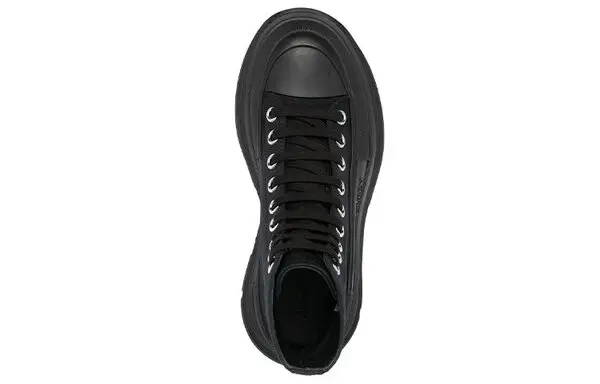 Alexander McQueen Tread Slick Lace-up Boots - Black
