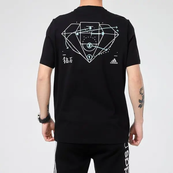 Adidas Diamond Tee Short-sleeved Breathable Running