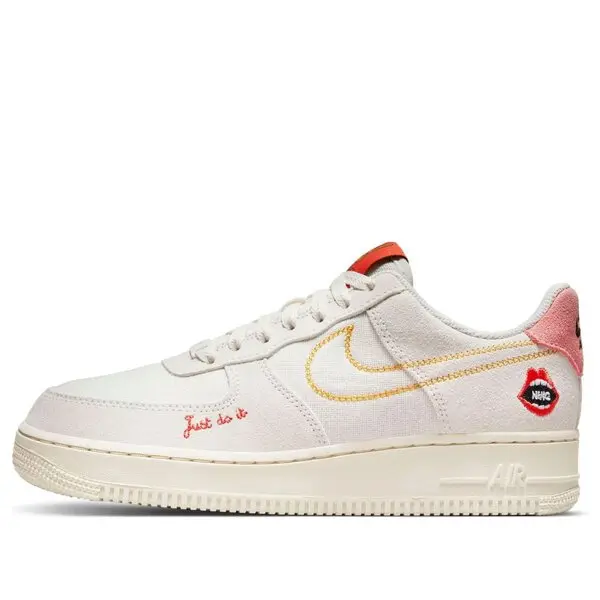 Nike Force 1 '07 "peace" Sneakers - White/orange/red