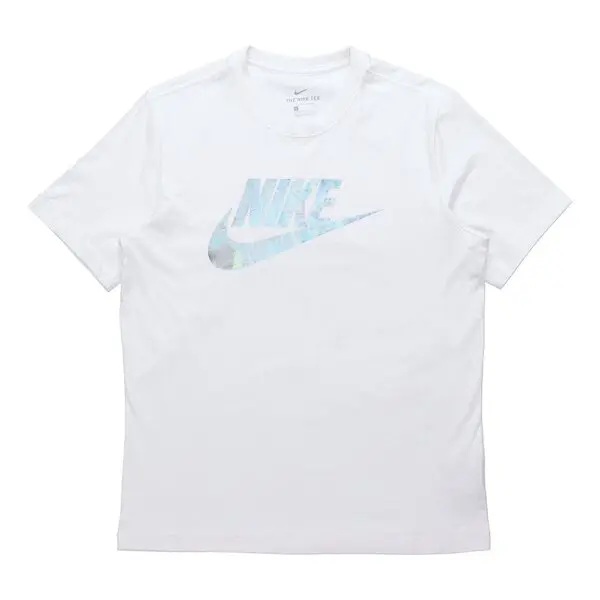 Nike Athleisure Casual Sports Short Sleeve - White