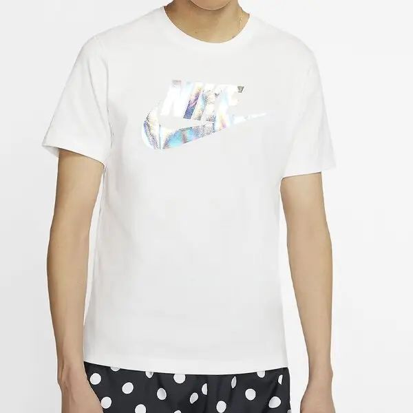 Nike Athleisure Casual Sports Short Sleeve - White