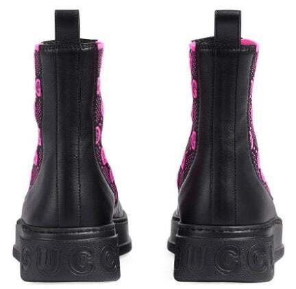 Gucci Gg Jersey Chelsea Boots