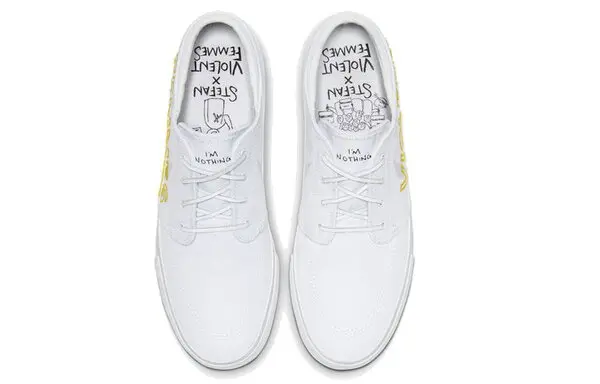 Nike Zoom Stefan Janoski Rm Qs "violent Femmes" Sneakers - White
