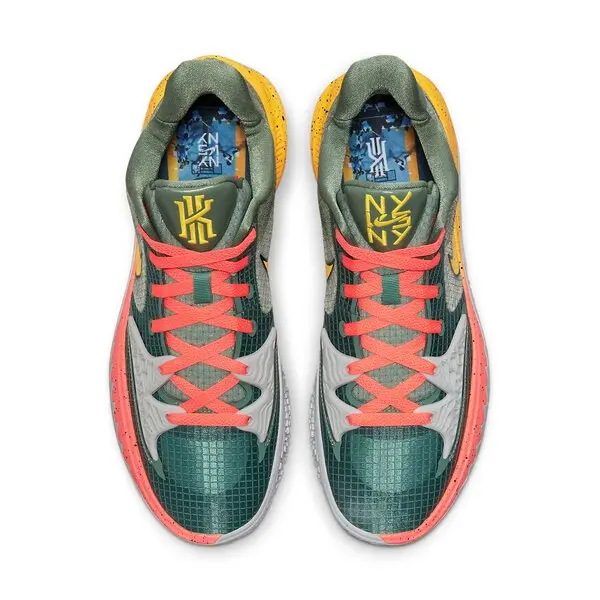 Nike Kyrie 4 Low "sunrise" Sneakers - Gray/pink/yellow