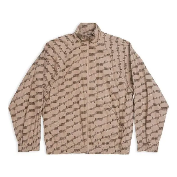 Balenciaga Bb Monogram Track Jacket - Beige/brown
