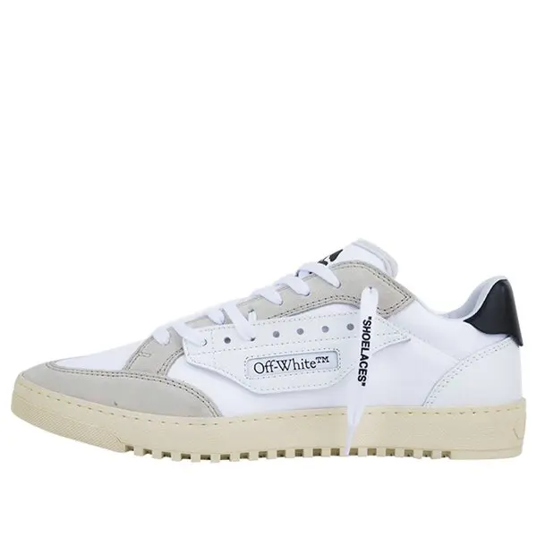 Off-White Low-top Sneakers With Lace-up Closure - White