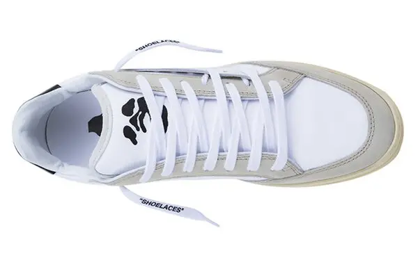 Off-White Low-top Sneakers With Lace-up Closure