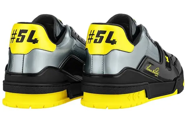 LOUIS VUITTON Athletic Sneakers - Black/silver/yellow