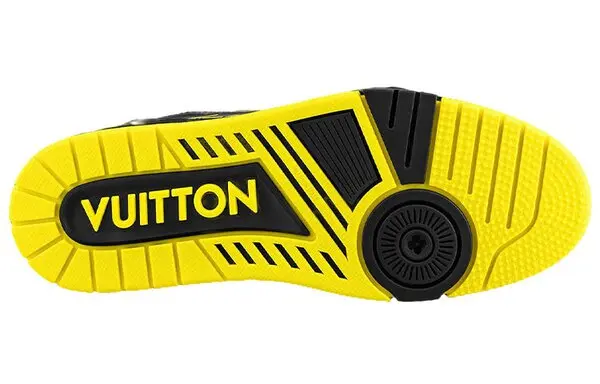 LOUIS VUITTON Athletic Sneakers - Black/silver/yellow