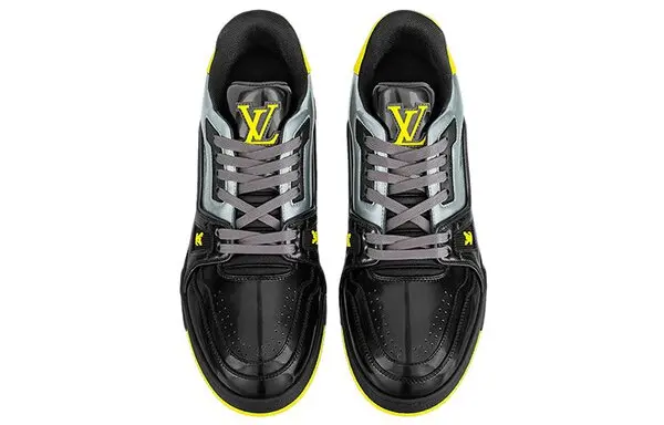 LOUIS VUITTON Athletic Sneakers - Black/silver/yellow
