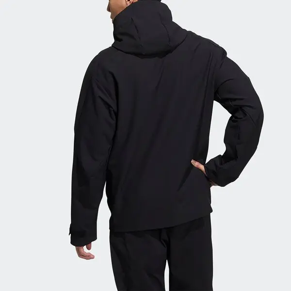 Adidas Hooded Logo Printing Sports Jacket