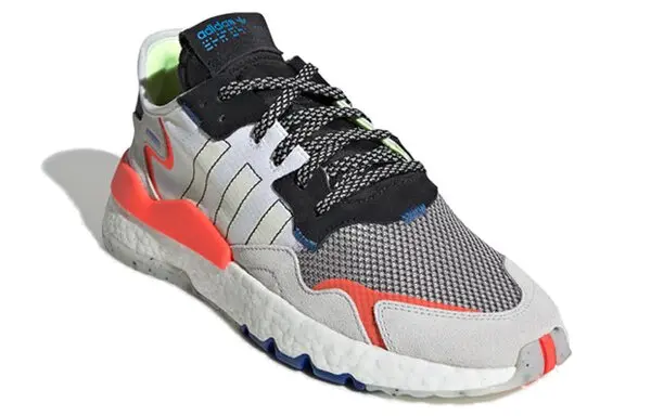 Adidas Nite Jogger "solar Red" Sneakers - White/black/red
