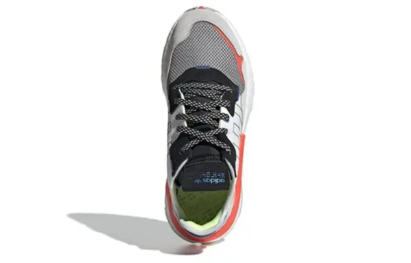Adidas Nite Jogger "solar Red" Sneakers - White/black/red