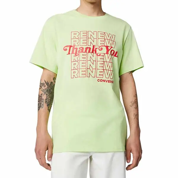 CONVERSE Renew Alphabet Print Short Sleeve T-shirt