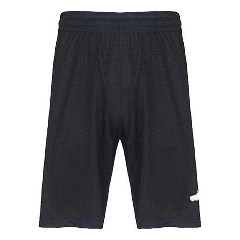 JORDAN Burst Crack Colorblock Basketball Shorts - Black