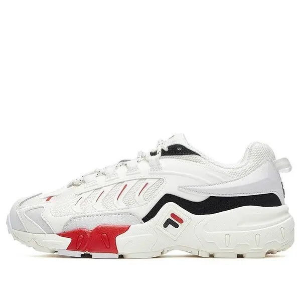 FILA Retro Running Sneakers - White/red/black