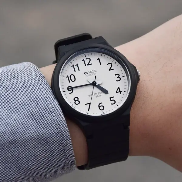 Casio Analog Watch With Water Resistance