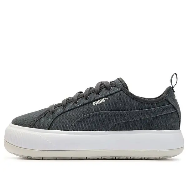 PUMA Suede Mayu Canvas Low Top Sneakers - Black/white