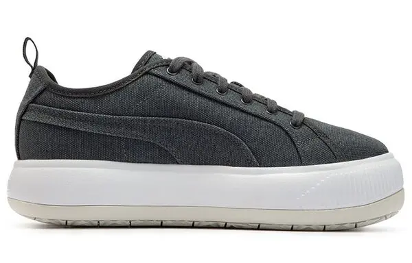 PUMA Suede Mayu Canvas Low Top Sneakers - Black/white