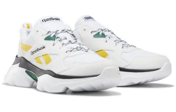 REEBOK Royal Bridge 3 "green Yellow" Low Top Sneakers - White/yellow