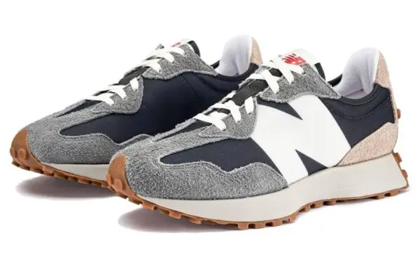 NEW BALANCE 327 Athletic Sneakers - Black/white/gray